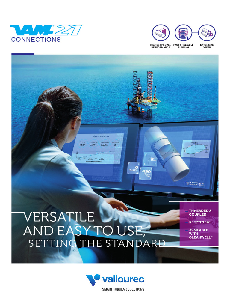 Vallourec VAM 21 Brochure | PDF | Materials | Mechanical Engineering