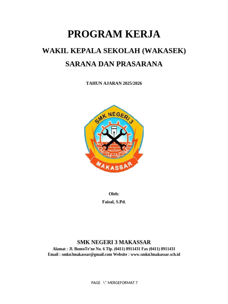 Proker Sarpras 2025 | PDF