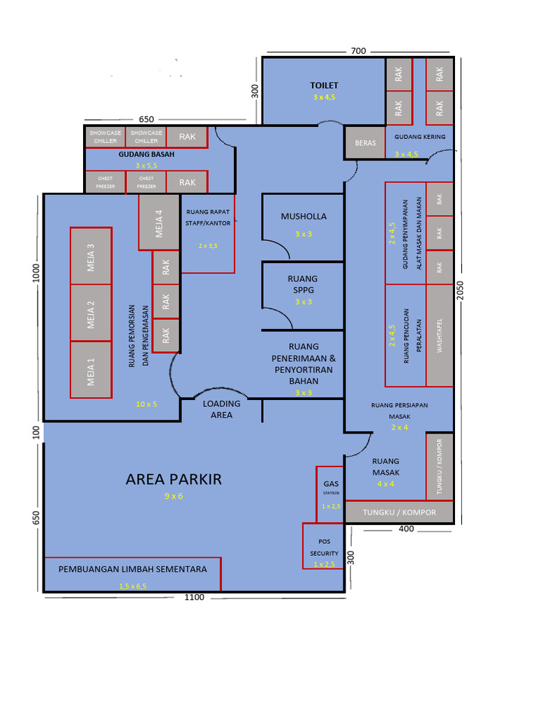 SPPG Layout for Gacoan Sunter | PDF