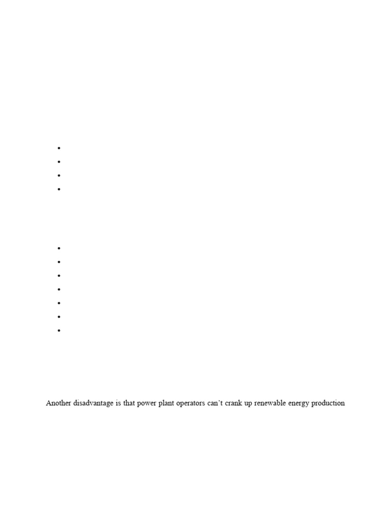 Renewable vs Non-Renewable Energy Overview | PDF | Climate Change ...