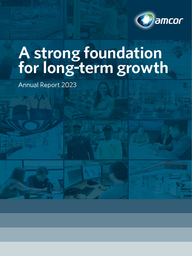Amcor Annual Report 2023 | PDF | Recycling | Exchange Rate