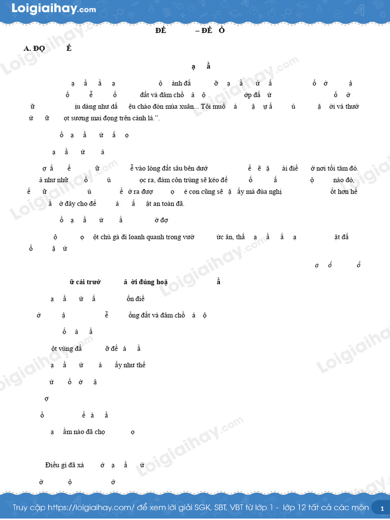 De On He Tieng Viet 2 Len 3 Co Loi Giai Chi Tiet de 10 1749003202 | PDF