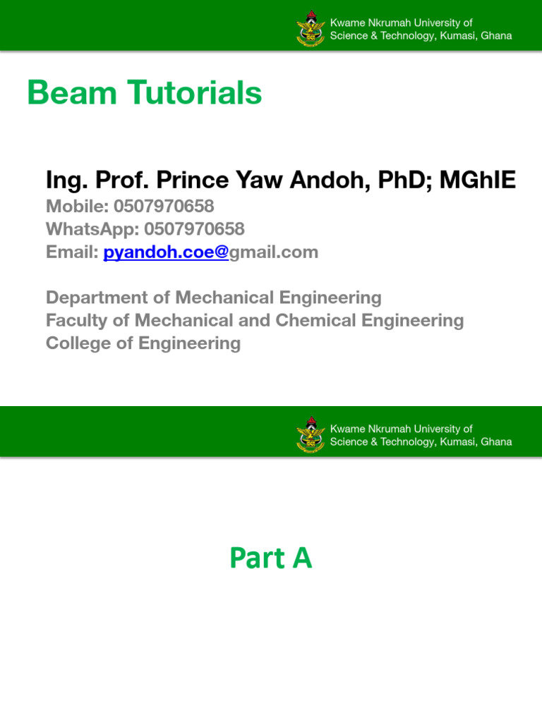 Beam Tutorials - PPTX FINITE ELEMENT | PDF | Beam (Structure) | Stress (Mechanics)