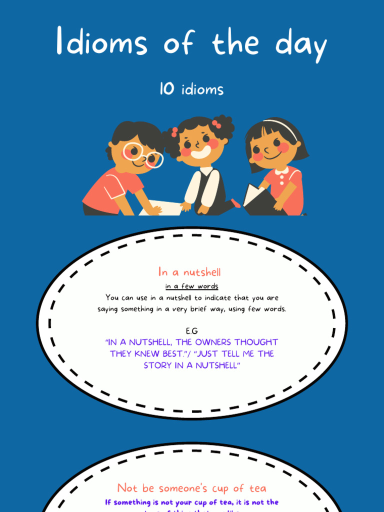 Idioms of The Day | PDF