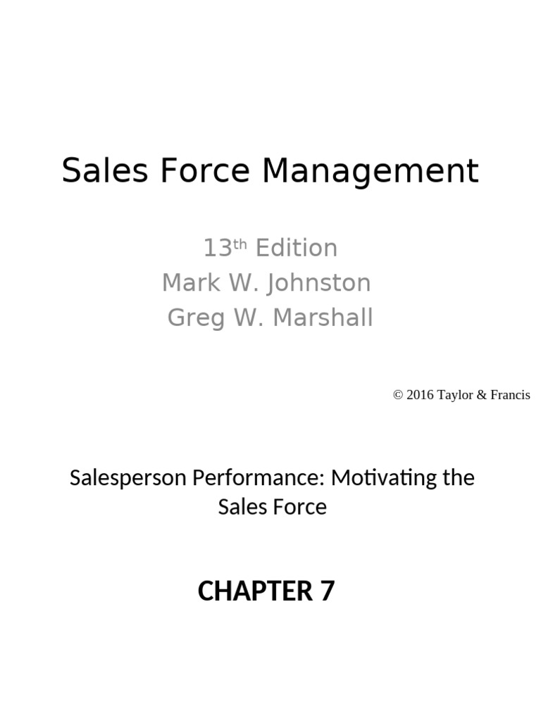 Chapter 7 PowerPoint | PDF | Motivation | Motivational