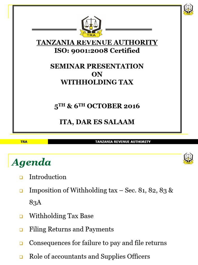 Withholding Tax Training Slides Beatus 1 | PDF | Taxes | Income Tax
