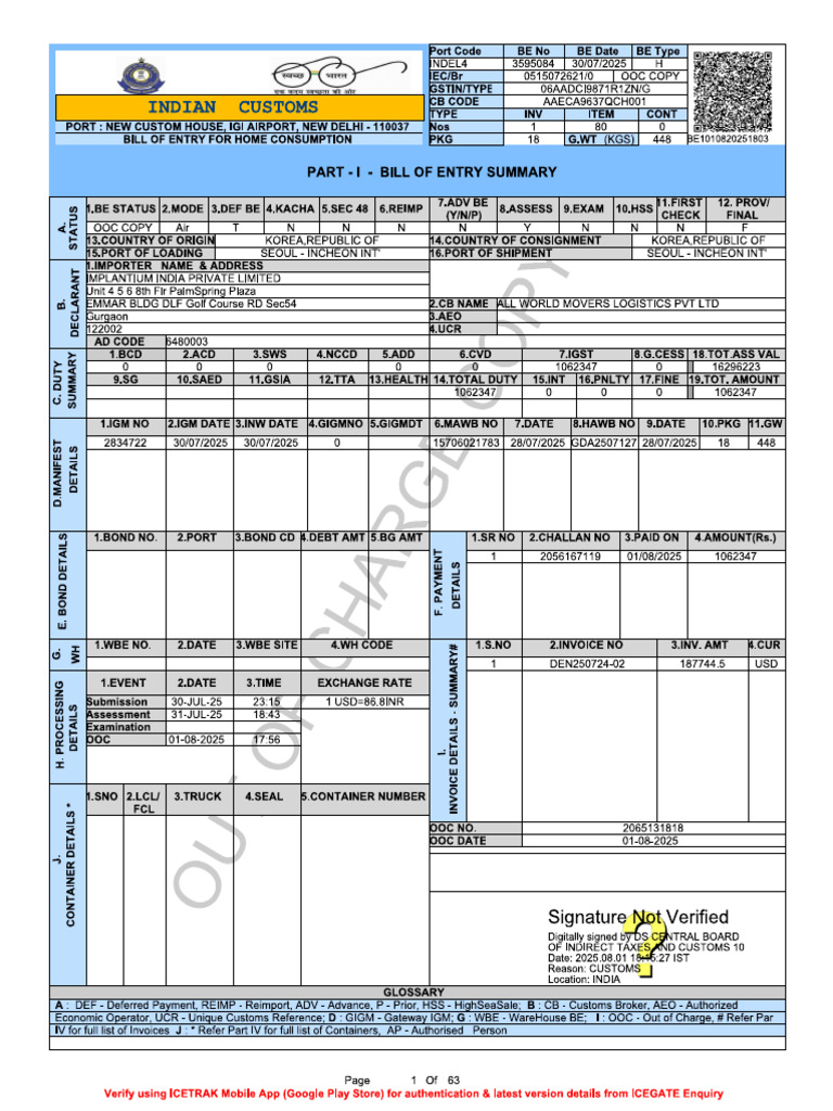 3595084 IMPLANTIUM INDIA OOC COPY | PDF