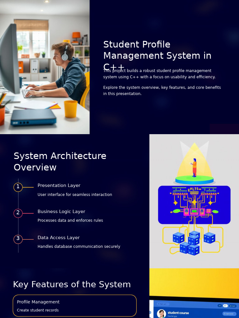 C++ Student Profile Management System | PDF
