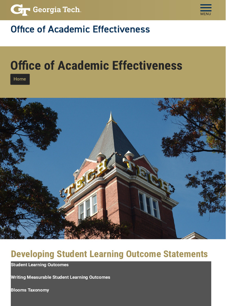Office of Academic Effectiveness | PDF | Learning | Behavior Modification