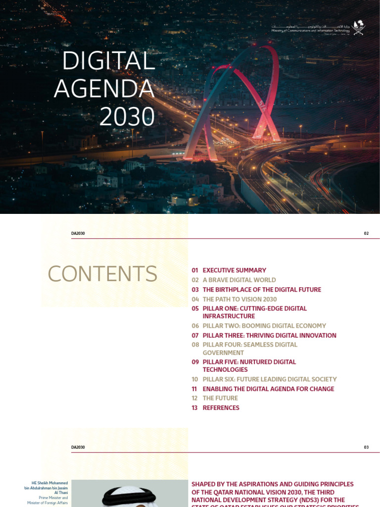 Qatar's Digital Agenda 2030 Overview | PDF | Qatar | Innovation