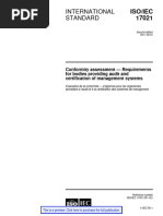 Iso Iso Iec 17021-1-2015 | PDF | International Organization For Standardization | Business