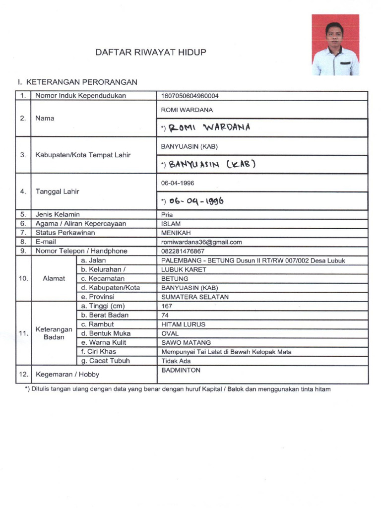 Surat DRH Romi Wardana | PDF