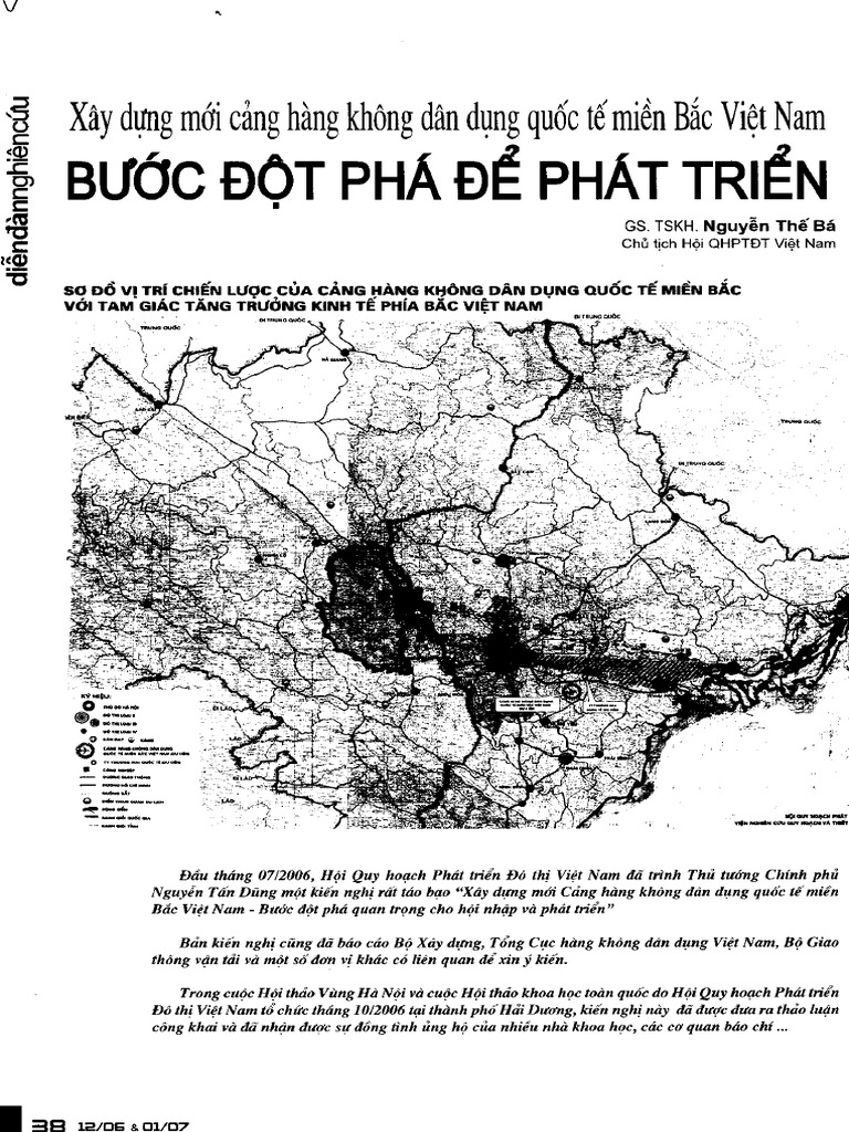 Xay Dung Moi Cang Hang Khong Dan Dung Quoc Te Mien Bac Viet Nam - Buoc ...