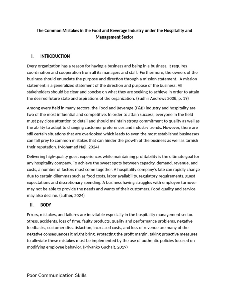 Research Paper Midterm Porto Improvement | PDF | Hygiene | Food Safety