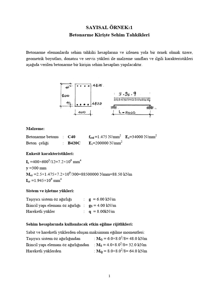 Guncel Sehim Hesaplar Ornek1 15.12.2020 | PDF
