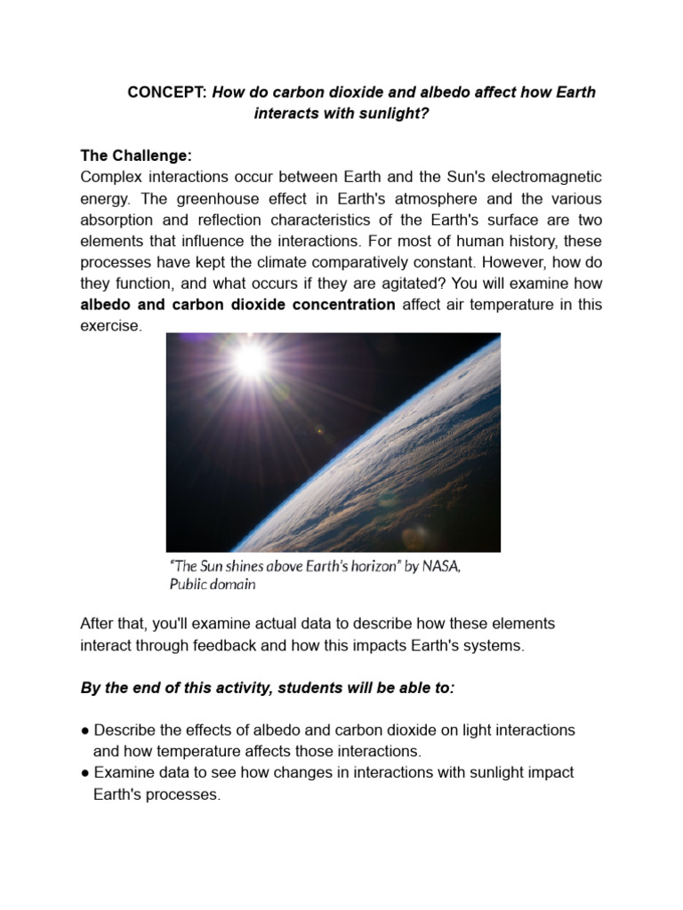 Albedo Effect and The Positive Feedback Mechanism in Climate Change ...