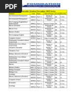 Updated CSEC Timetable 2025 | PDF