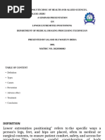 Lithotomy Position V/s Lloyd Davis Position | PDF | Human Leg | Surgery