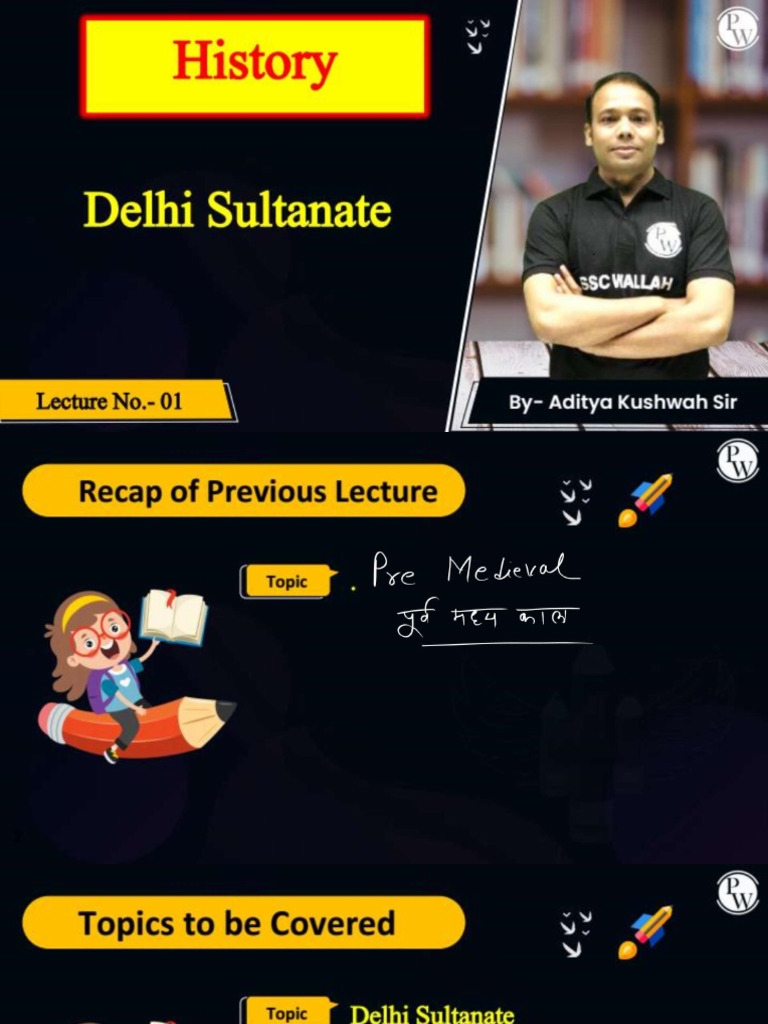 Delhi Sultanate 01 - Class Notes | PDF