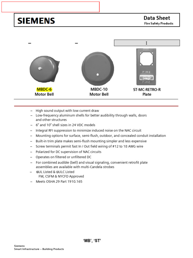 MBDC-6 Motor Bell Specifications | PDF | Rectifier | Electronic Engineering