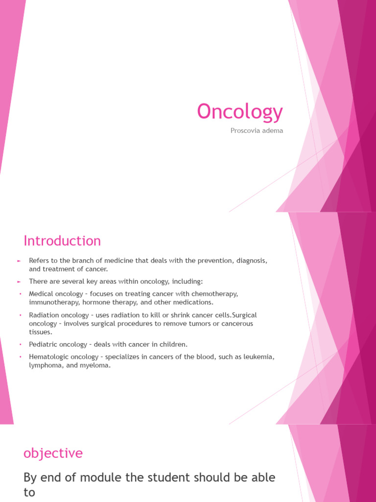 Introduction To Oncology | PDF | Cancer | Oncology