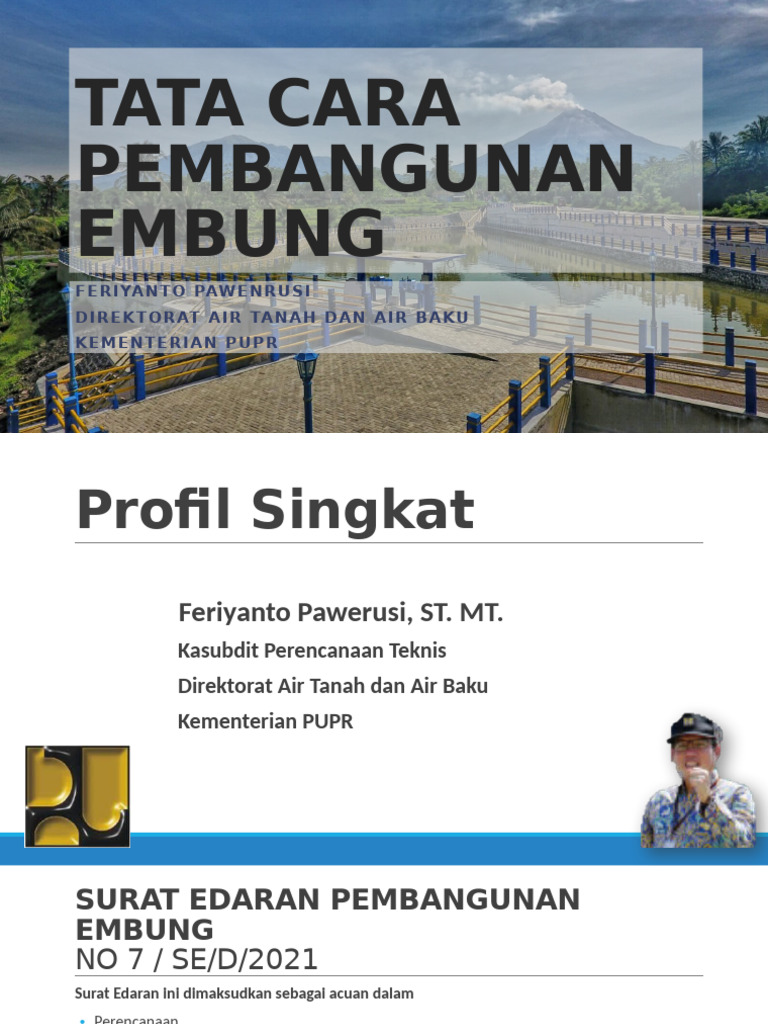 Panduan Pembangunan Embung Sederhana | PDF