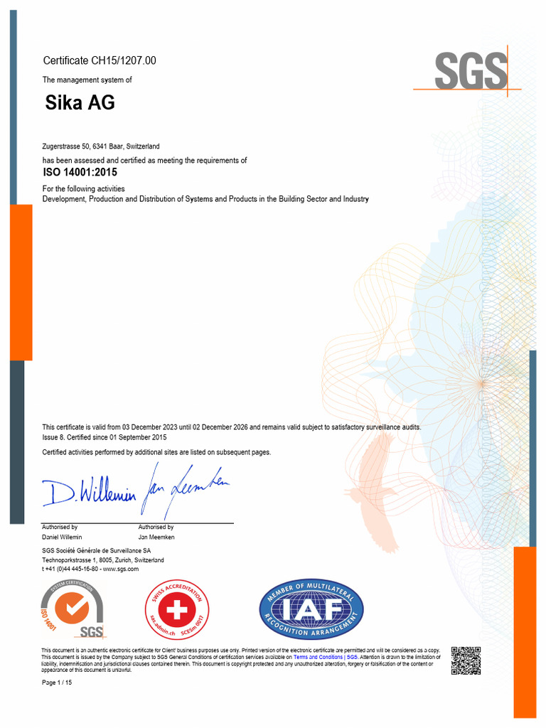 Iso 14001 Sika | PDF | China | World Politics