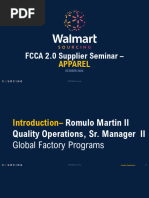 Walmart FCCA Audit Checklist Guide | PDF | Walmart | Calibration