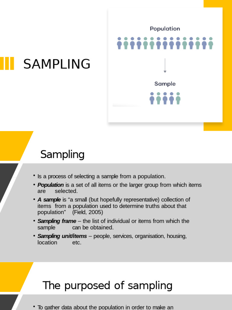 Week 7 1 Sampling Approach | PDF | Sampling (Statistics) | Sample Size Determination
