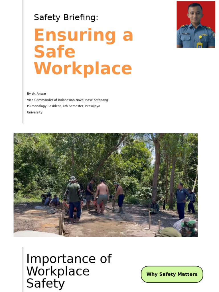 Workplace Safety Briefing Overview | PDF | Occupational Safety And ...