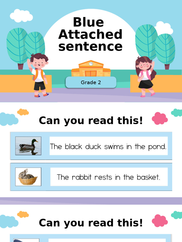 Blue Sentences for Grade 2 | PDF