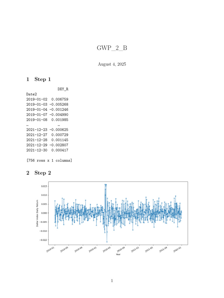 GWP 2 Time Series Analysis | PDF