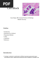 Cell Block Preparation Protocol | PDF | Cytopathology | Clinical Medicine