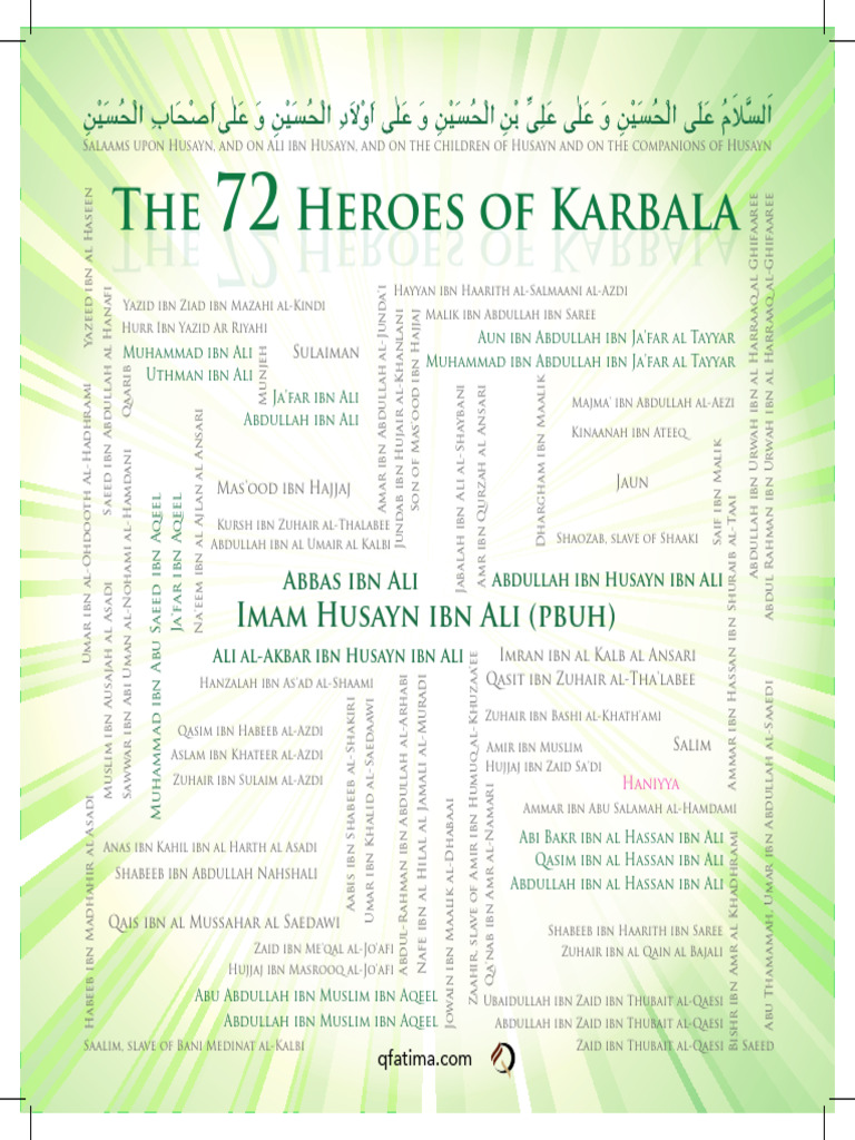 72 Martyrs of Karbala: A Tribute | PDF | Husayn Ibn Ali | Ali