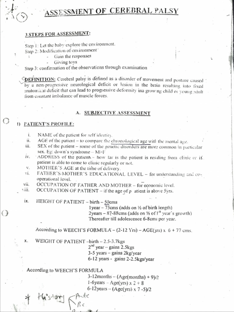 Assessment of CP | PDF