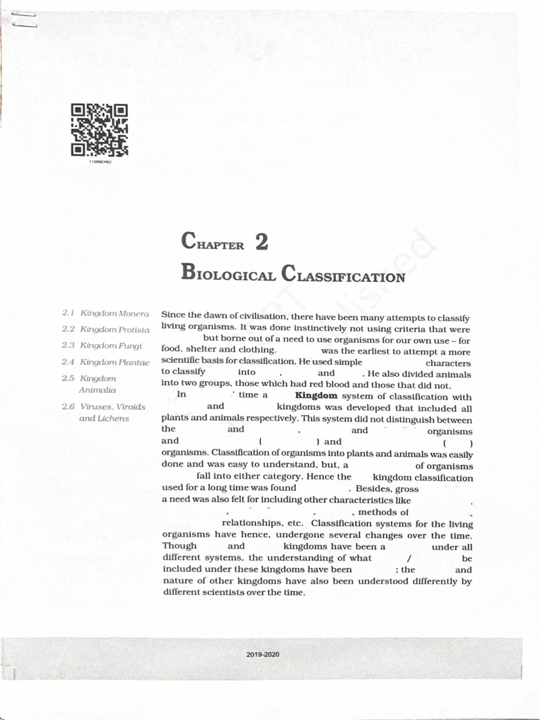 Bio Classification | PDF