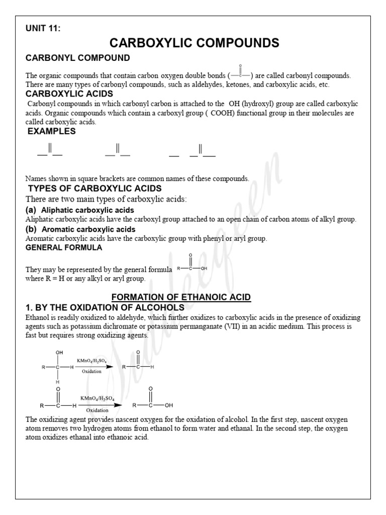 Overview of Carboxylic Acids | PDF | Carboxylic Acid | Acid