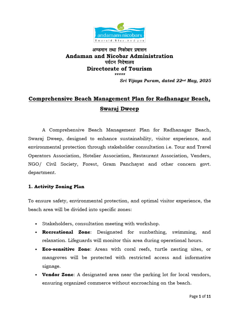 1-222-Revised Comprehensive Beach Management Plan | PDF | Conservation ...
