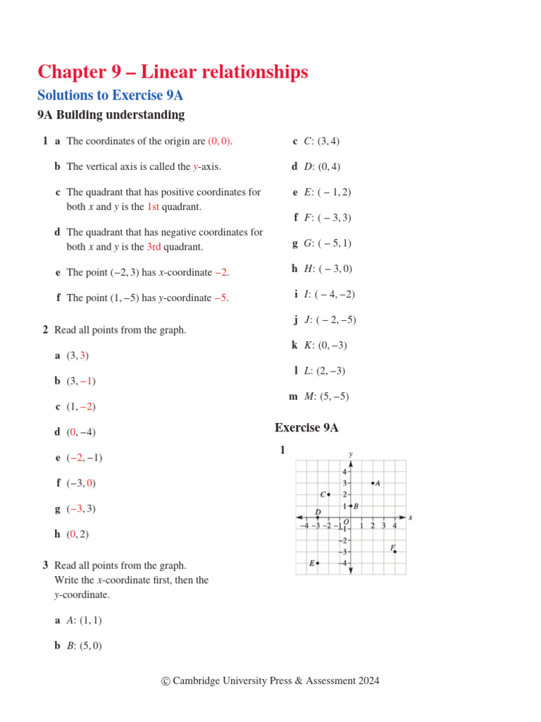 Linear Relationships and Graphing Solutions | PDF | Cartesian ...