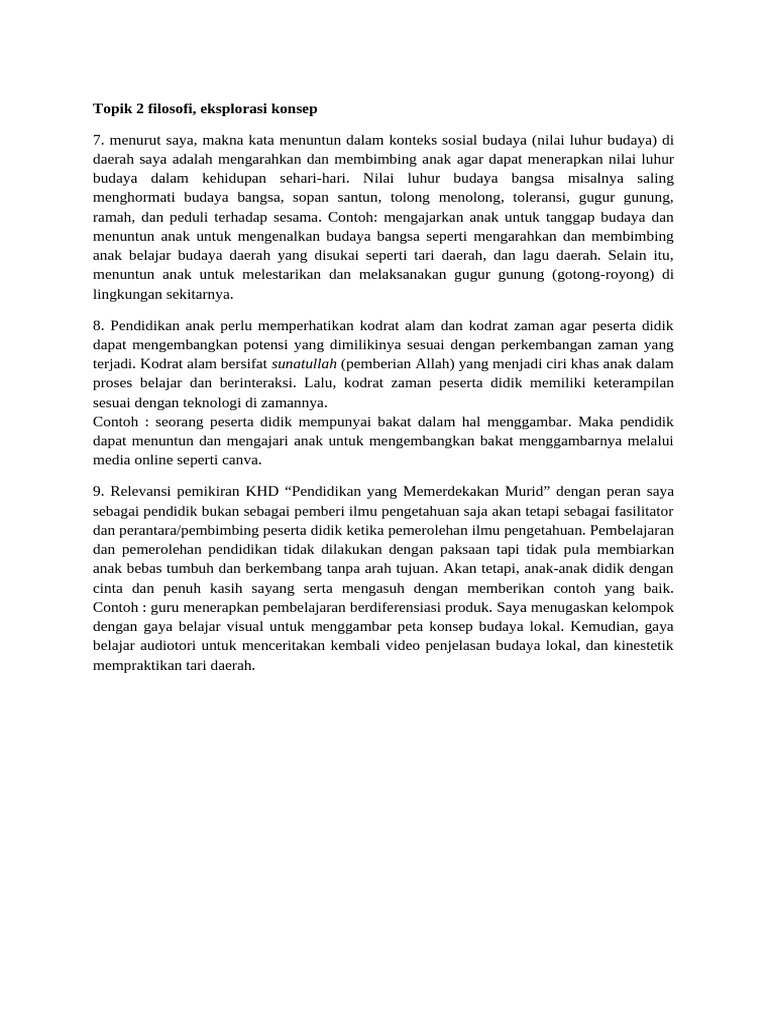 Eksplorasi Konsep Topik 2 Filosofi | PDF