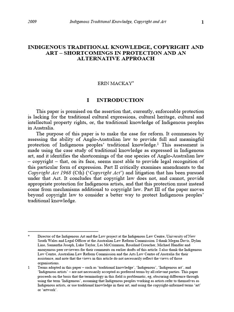 Indigenous Traditional Knowledge | PDF | Traditional Knowledge | World Intellectual Property ...