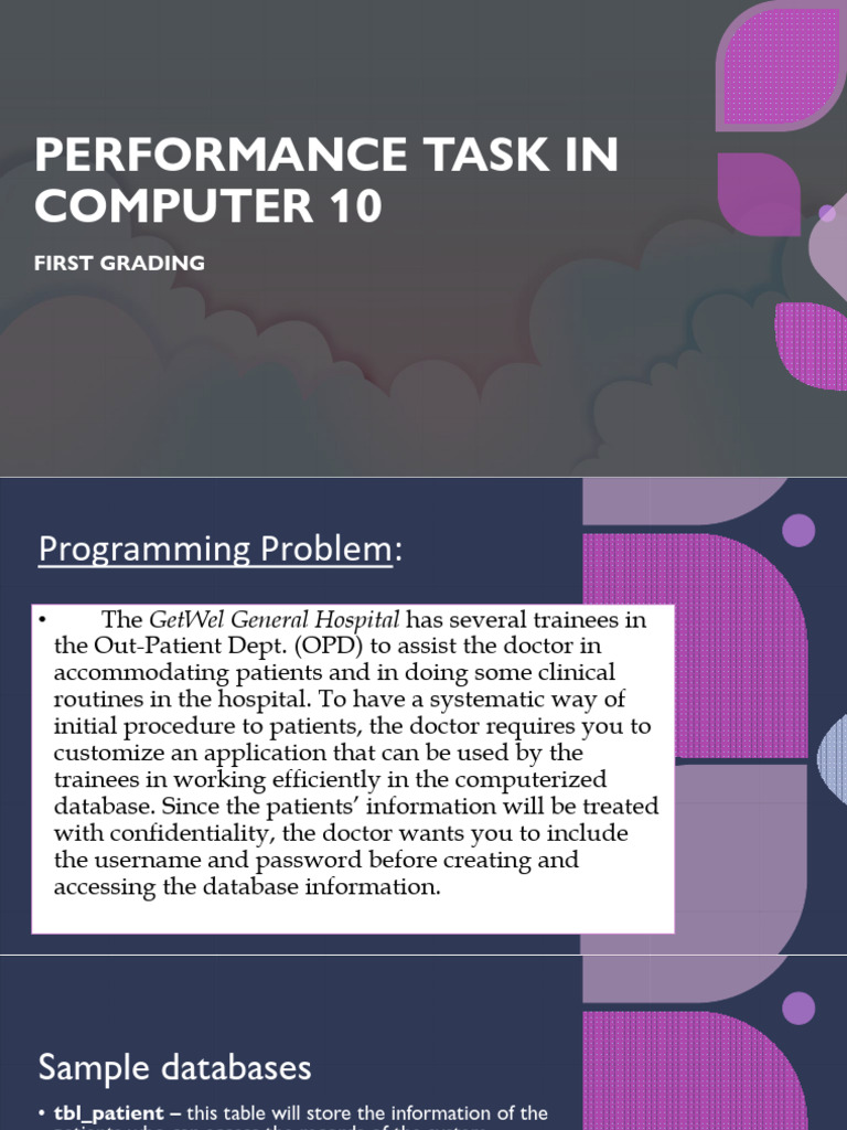 First Grading Ptask COMPUTER 10 | PDF