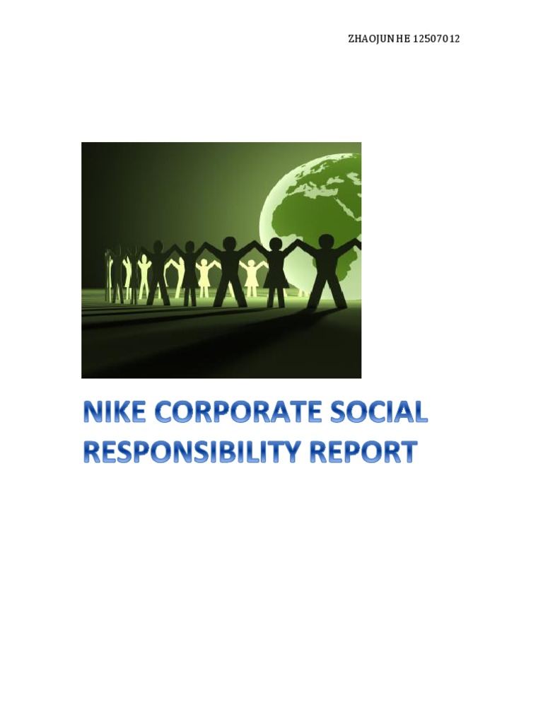 Nike Responses Corporate Social Responsibility | PDF | Corporate Social ...