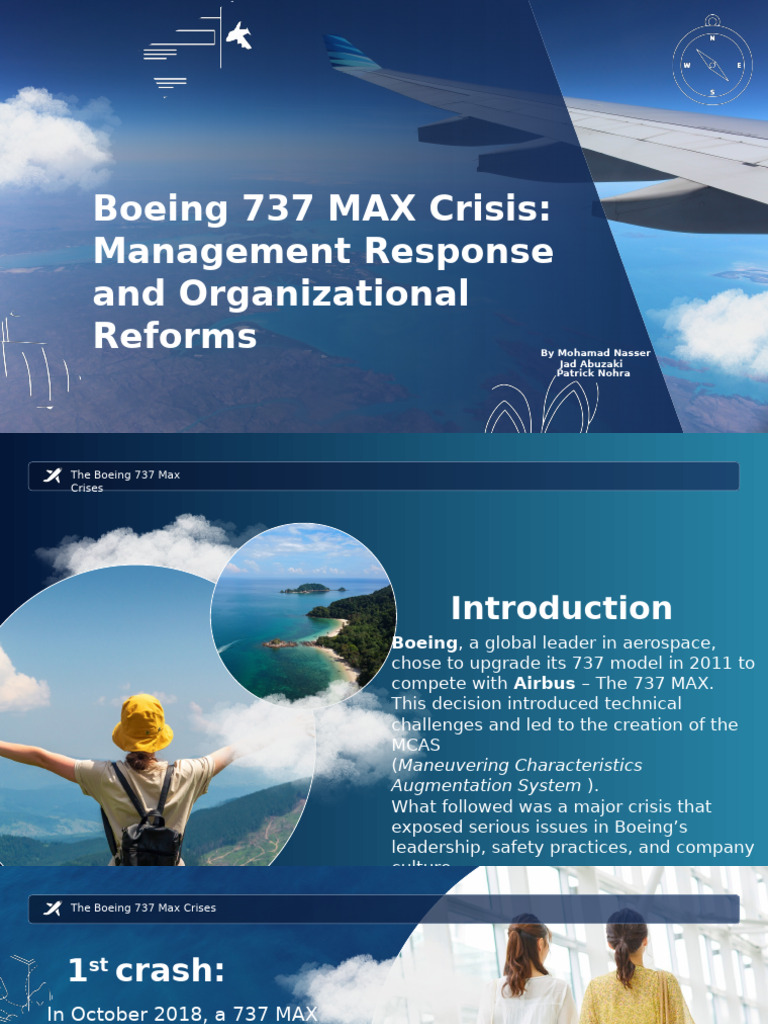 Boeing 737 MAX Crisis Management Review | PDF | Boeing | Airliner