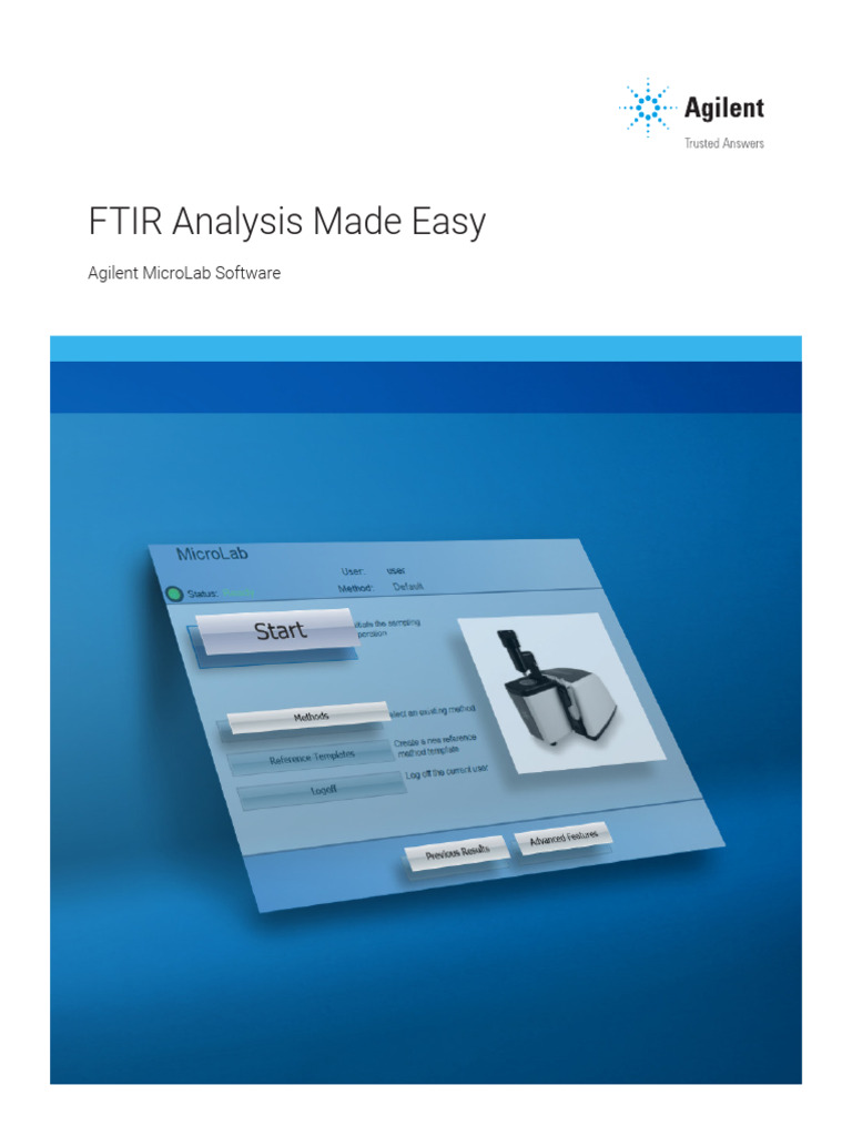 Agilent MicroLab FTIR Software Overview | PDF | Verification And ...
