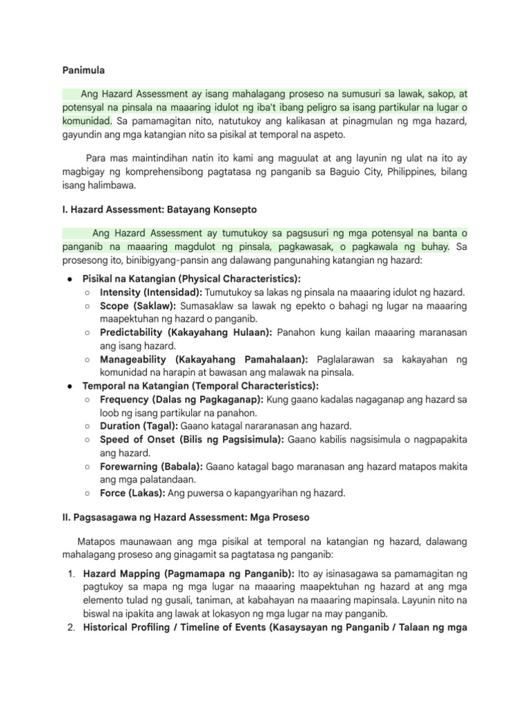 Hazard Mapping | PDF