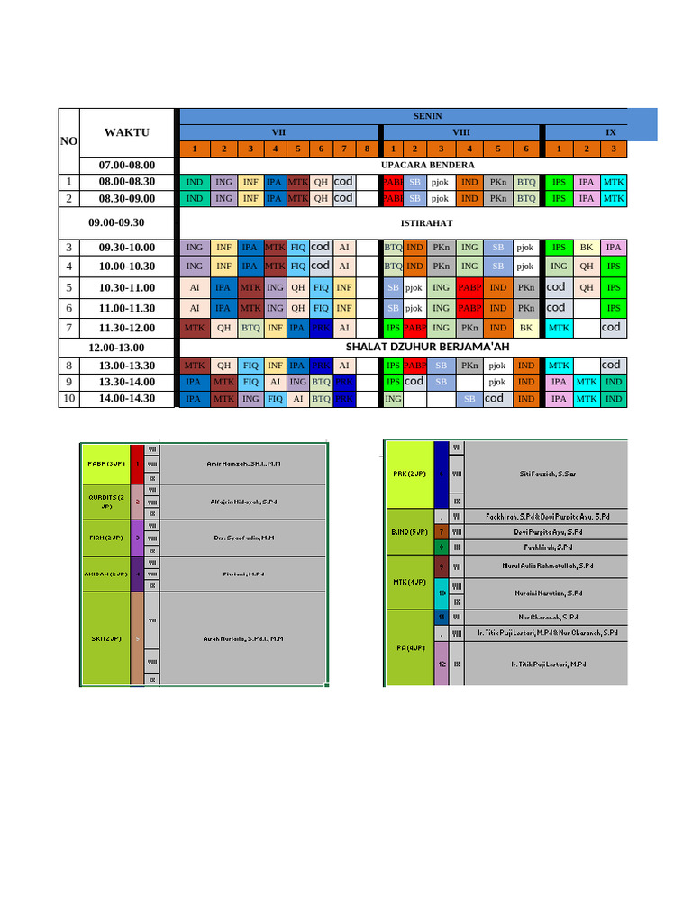 Jadwal PBM Terbaru SMP NP 25-26 Fix | PDF