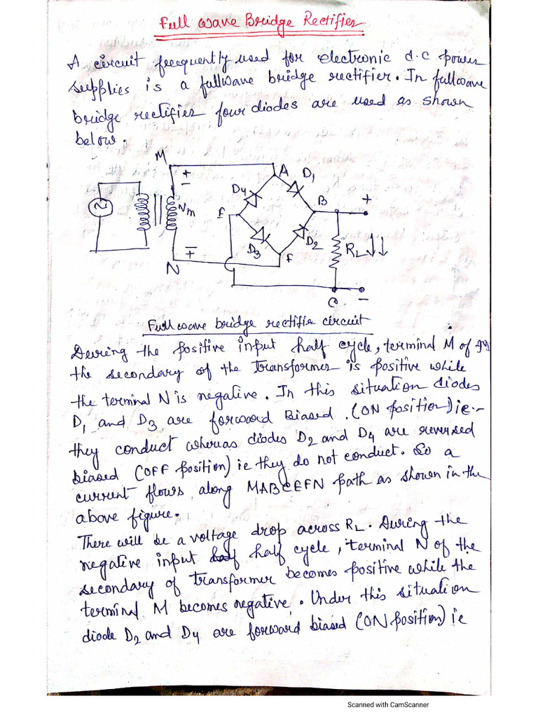 3 - Full Wave Bridge Rectifier | PDF