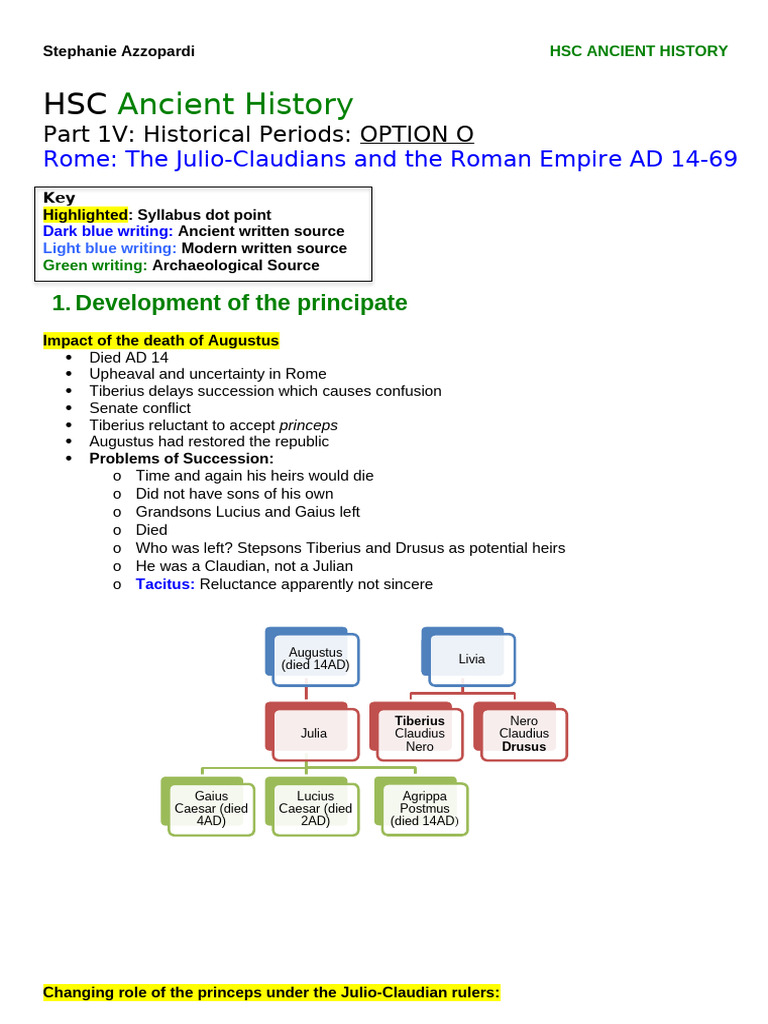 Julio-Claudian Rome: Power Dynamics | PDF | Nero | Claudius