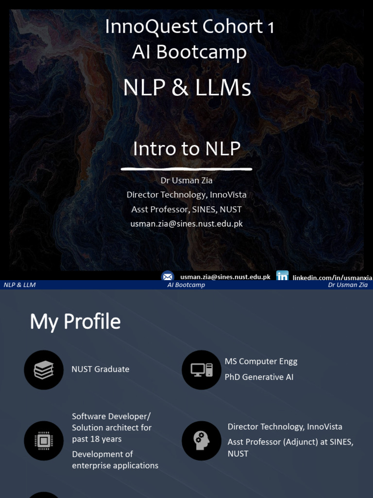 Cohort 1 - NLP and LLM - Intro To NLP | PDF | Regular Expression | Cognitive Science